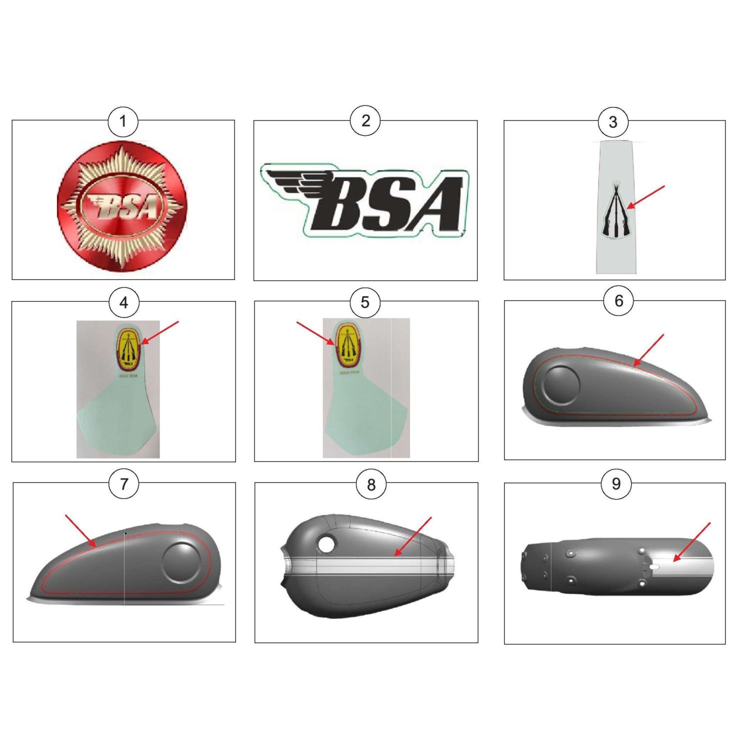 2023 BSA Gold Star DECALS - Moore Speed Racing