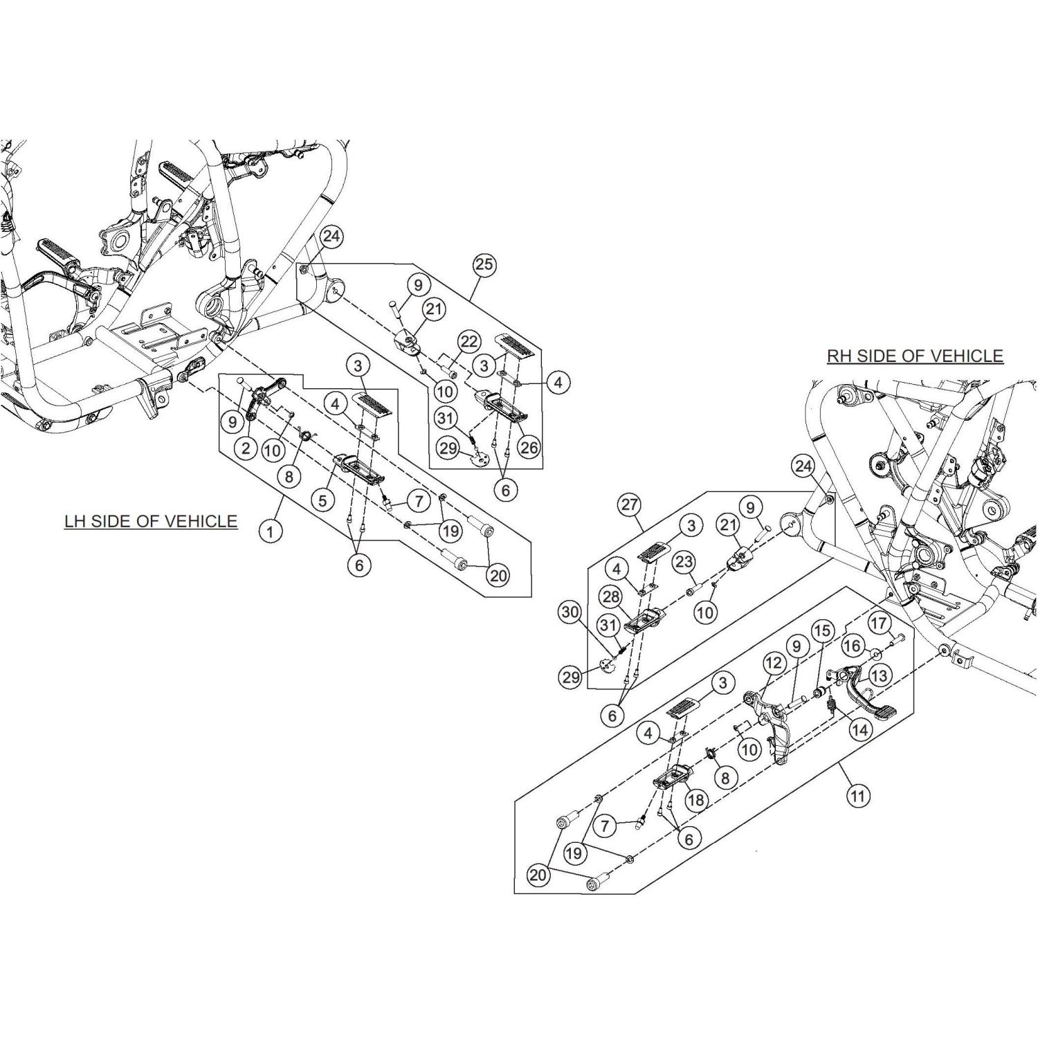 2023 BSA Gold Star FOOT REST ASSEMBLY AND REAR BRAKE PEDAL - Moore ...