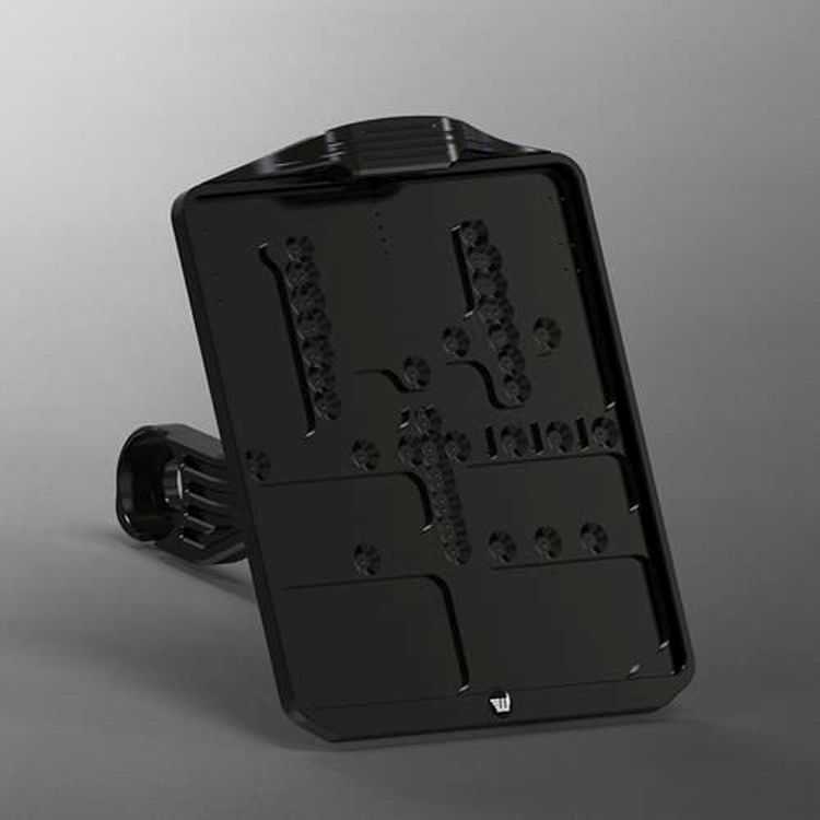 Wunderkind "2Stripes" design side-mount license plate holder for Indian ...