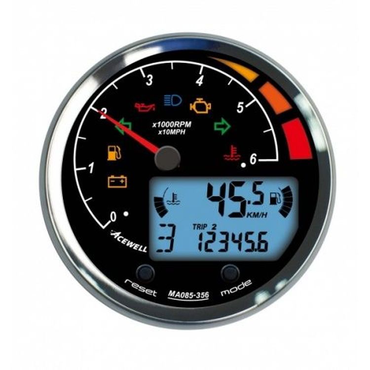 Acewell ACE-MA85 85mm Diameter Analogue & Digital Gauge - Moore Speed ...