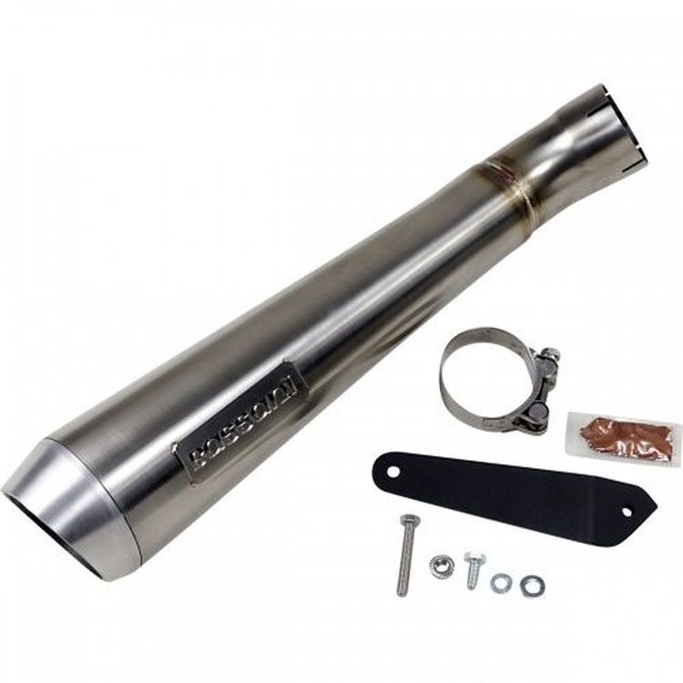Bassani Short Low Mount Megaphone Slip On Exhaust For Indian FTR1200 ...