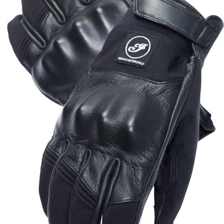 Indian Motorcycle softshell gloves - black - Moore Speed Racing