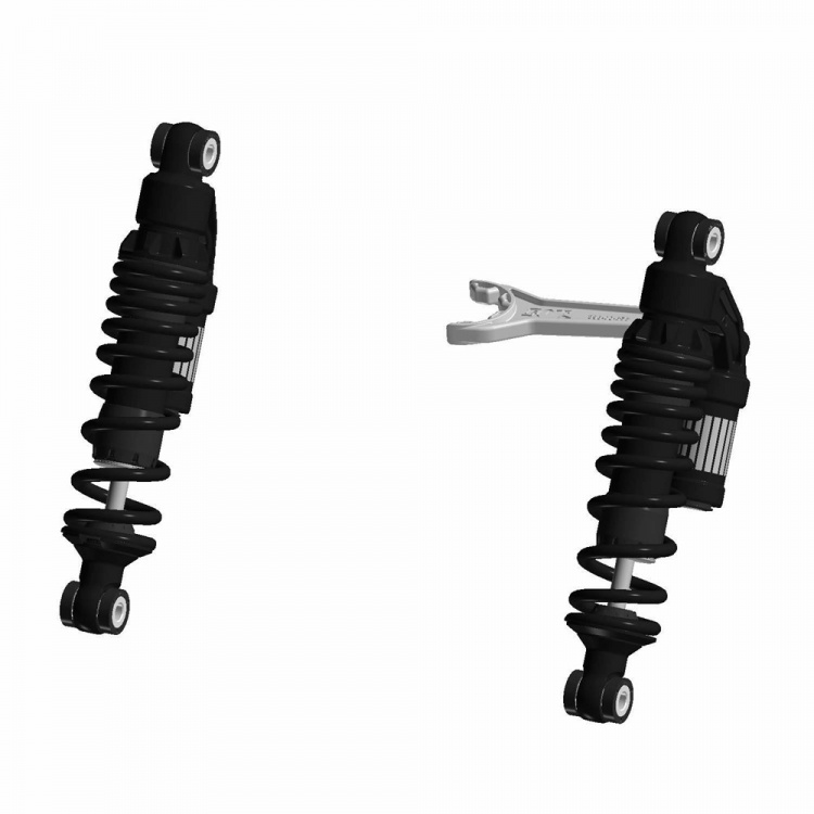 Indian Chief / Super Chief Adjustable Piggyback Rear Shocks by Fox ...