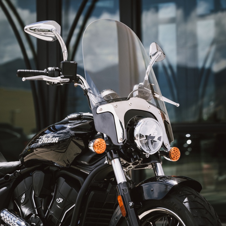 Indian Motorcycle 20" Quick Release Touring Windsheild for Scout 1250cc ...
