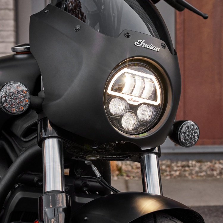 Indian Motorcycle Pathfinder adaptive headlight jumper - Moore Speed Racing