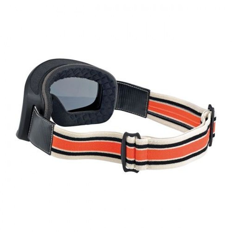 Biltwell Overland 2.0 Racer Goggle in Black with Orange Strap - Moore ...