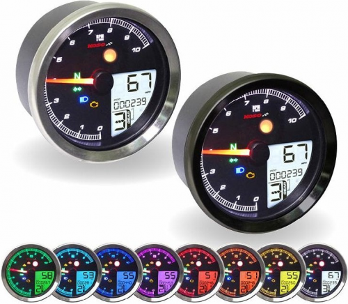 KOSO TNT-04 Multifunction Gauge - Speed, RPM, Temp, Gear Indicator ...