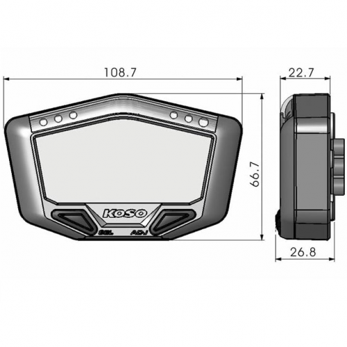 Koso Motorcycle Speedos & gauges - Moore Speed Racing