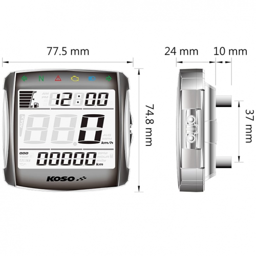 Koso Motorcycle Speedos & gauges [2] - Moore Speed Racing