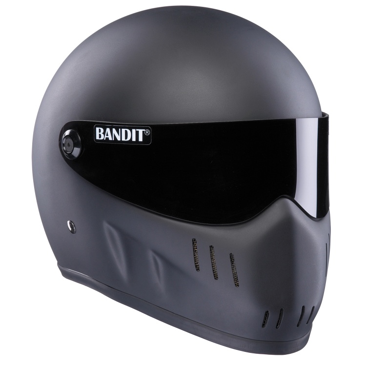 Bandit Fighter Full Face Motorcycle Helmet - Matt Black - Moore Speed ...