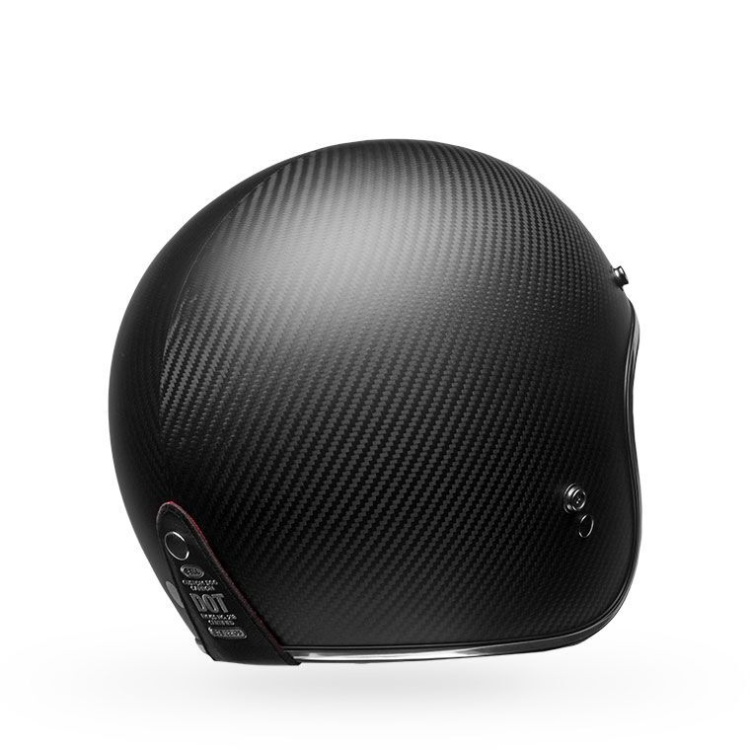 Bell Custom 500 Carbon Matte Black Motorcycle Helmet - Moore Speed Racing