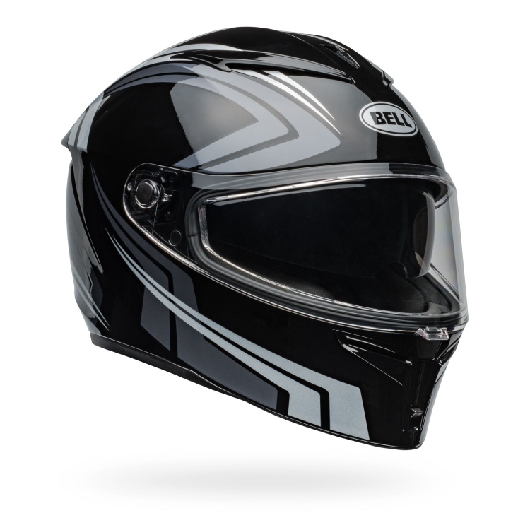 Bell Lithium Jetstream Gloss Black/Silver Motorcycle Helmet - Moore ...