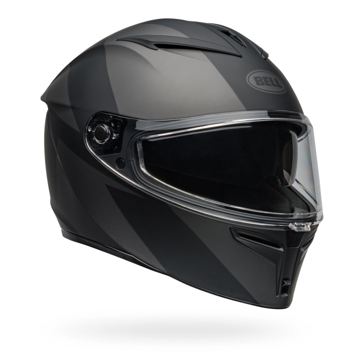 Bell Lithium Shear Matte Black/Metallic Black Motorcycle Helmet - Moore ...