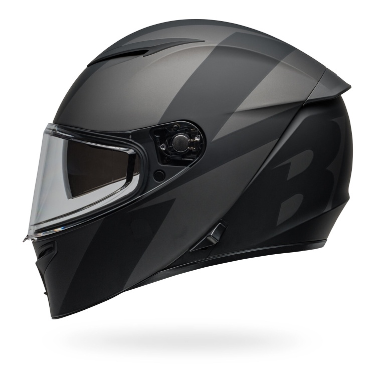 Bell Lithium Shear Matte Black/Metallic Black Motorcycle Helmet - Moore ...