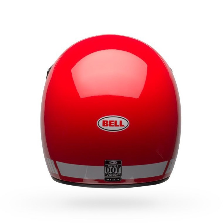 Bell Moto-3 Classic Gloss Red Motocycle Helmet - Moore Speed Racing