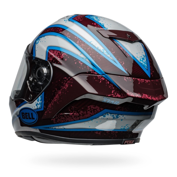 Bell Race Star DLX Flex Full Face Xenon Gloss Red / Silver Sport ...
