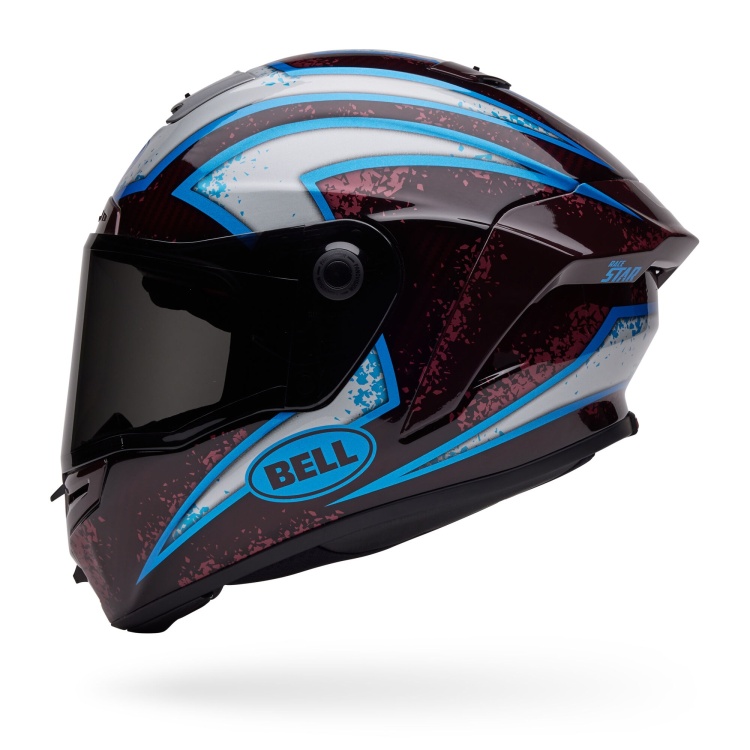 Bell Race Star DLX Flex Full Face Xenon Gloss Red / Silver Sport ...