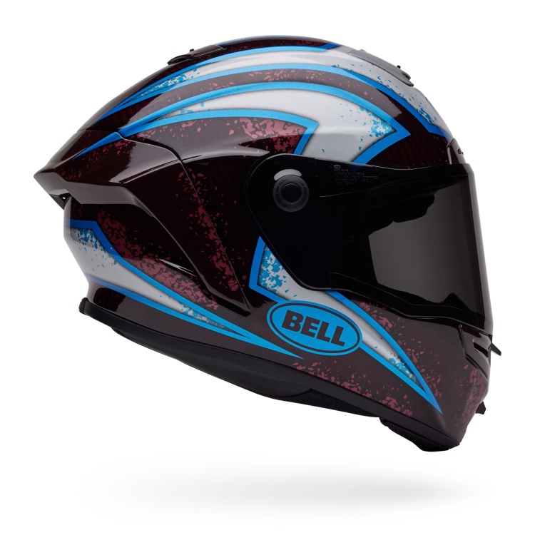 Bell Race Star DLX Flex Full Face Xenon Gloss Red / Silver Sport ...