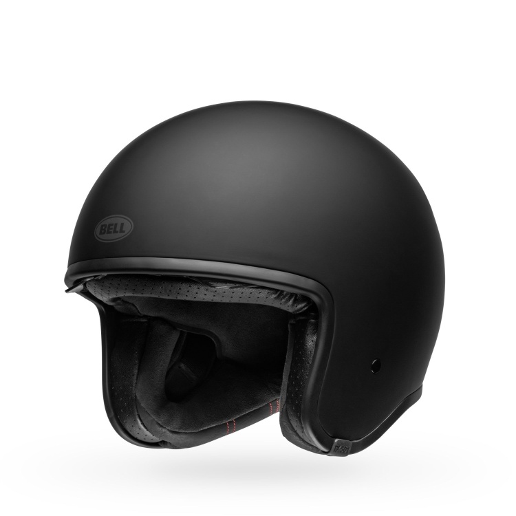 Bell TX-501 Solid Matte Black Motorcycle Helmet - Moore Speed Racing