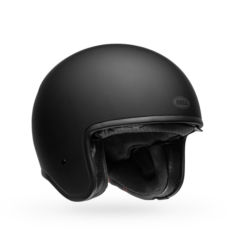 Bell TX-501 Solid Matte Black Motorcycle Helmet - Moore Speed Racing