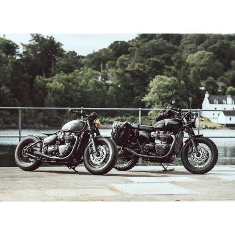 Union Jack Billet Radiator Guard for Triumph Bobber/Speedmaster by ...