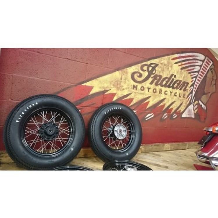 Indian Scout Tyres And Wheels - Moore Speed Racing