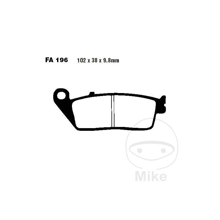 EBC Sintered Brake Pads - FA196HH (REAR) - Moore Speed Racing