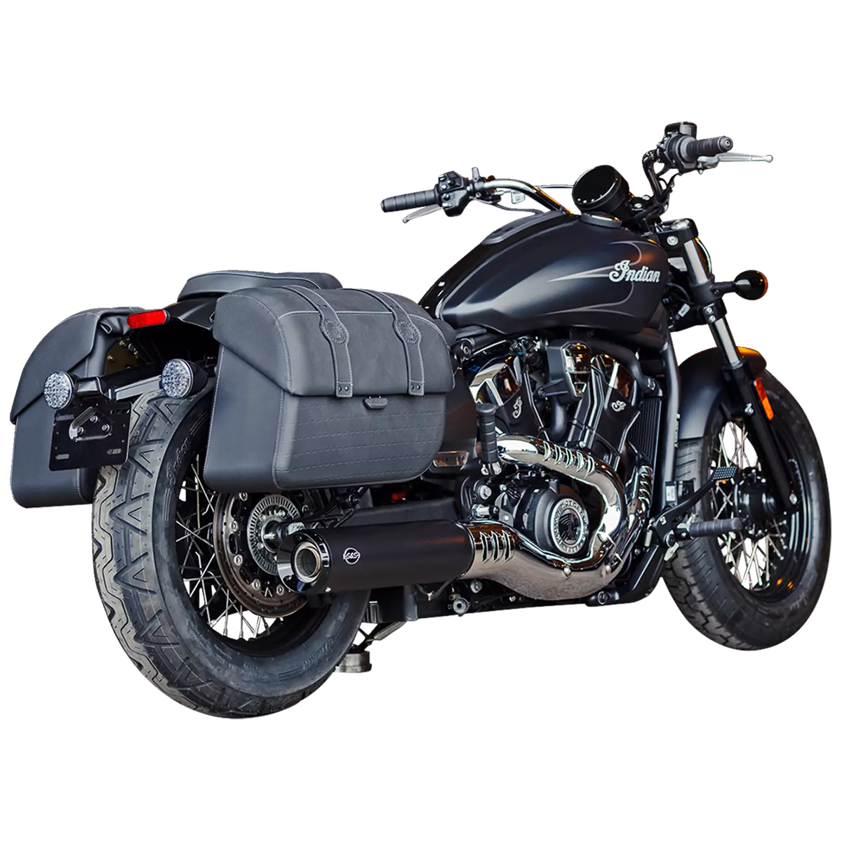 S&S Cycle Grand National Slip-on Exhaust Silencer for 1250cc Indian ...