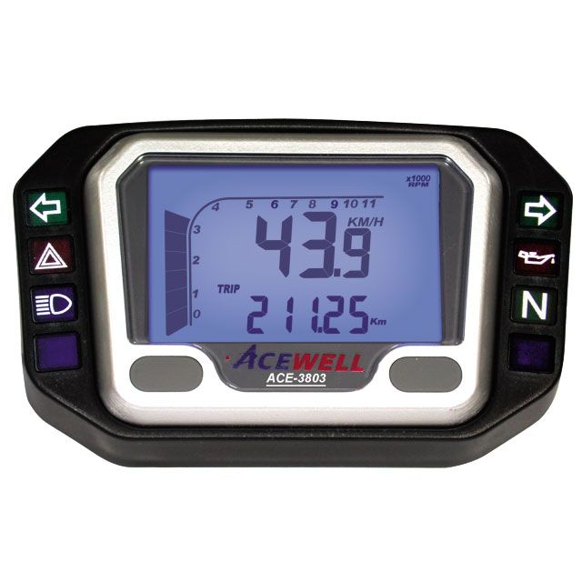 Acewell ACE-3803 Speedo Rev Gauge - Moore Speed Racing