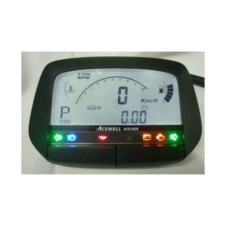 Acewell ACE-5856 Speedo Rev Gauge - Moore Speed Racing