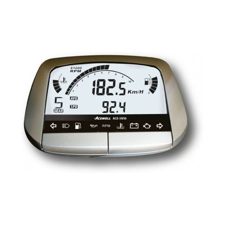 Acewell ACE-5856 Speedo Rev Gauge - Moore Speed Racing