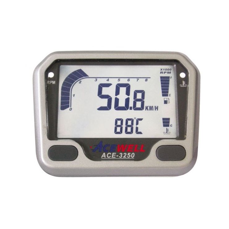 Acewell ACE-3254 Speedometer, RPM, Temp, Fuel, Volts - Moore Speed Racing
