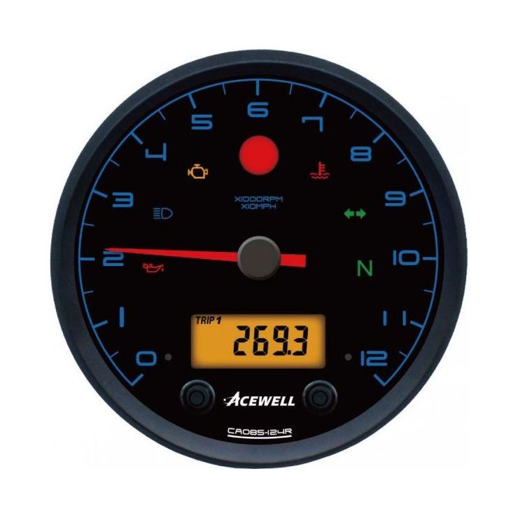 Acewell ACE-CA85 Modern Face 85mm Diameter Modern Style Analogue Gauge ...