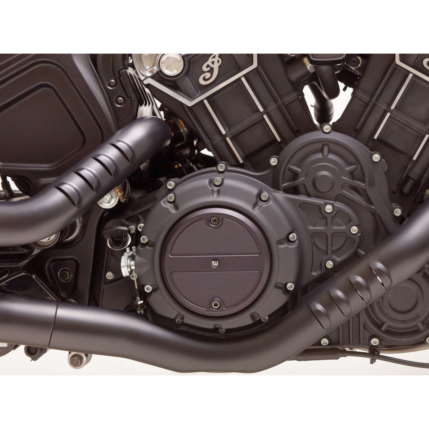Wunderkind Clutch Cover INB1R For Indian Scout Bobber - Moore Speed Racing