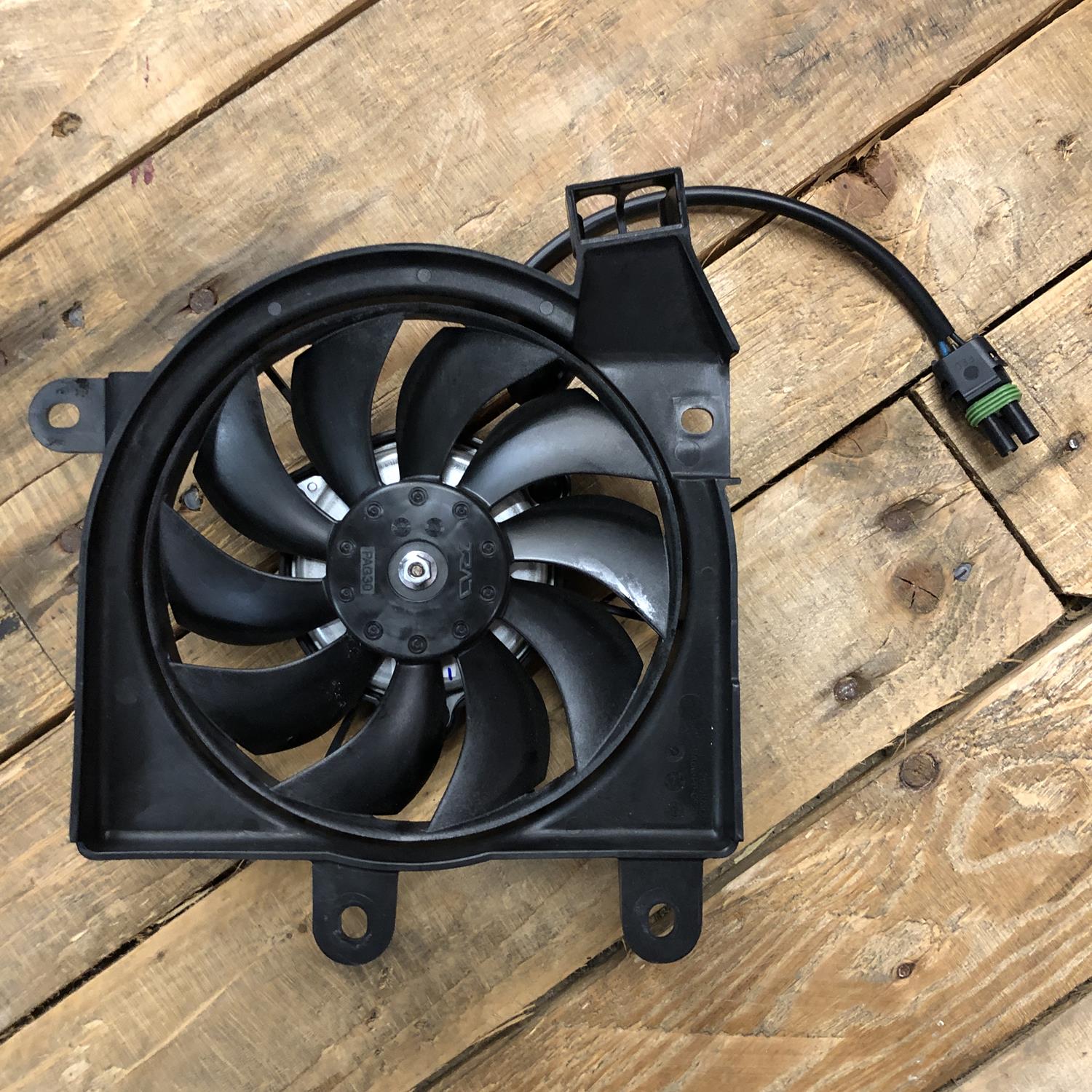 Indian FTR radiator cooling fan assembly - Moore Speed Racing