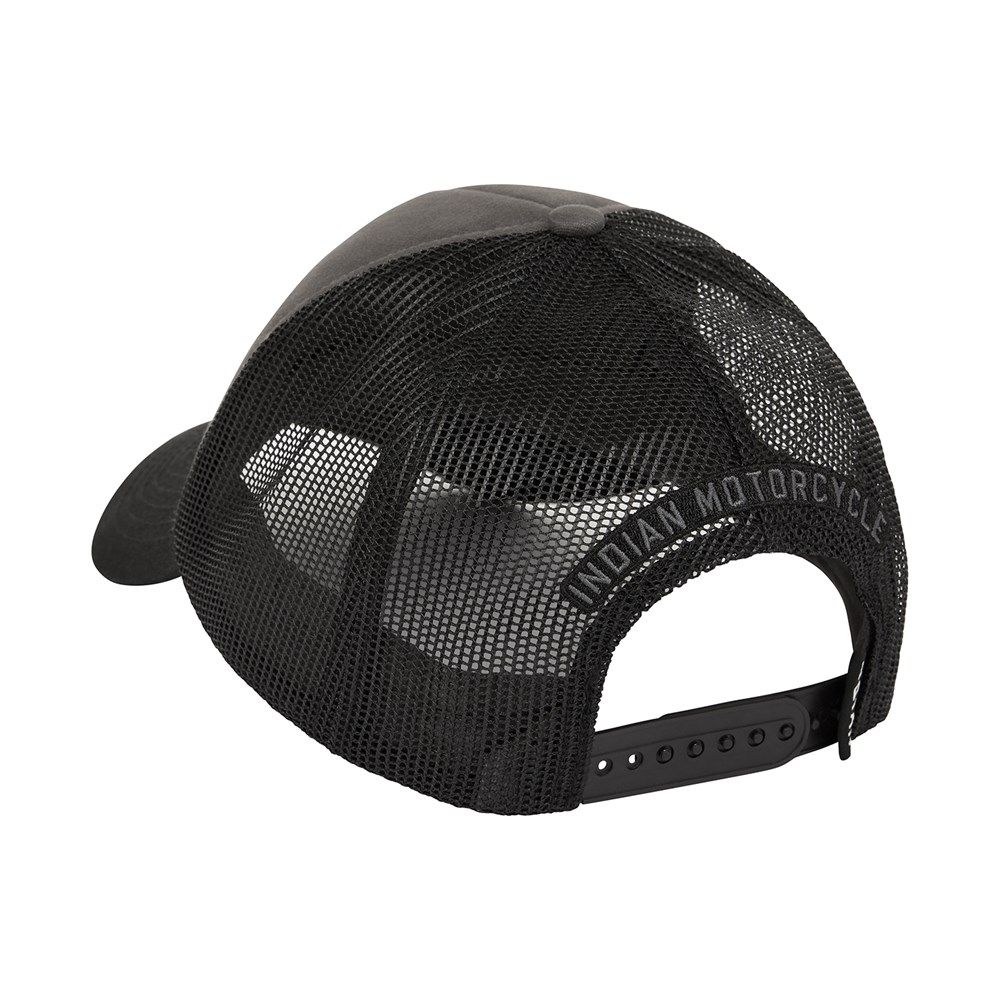 Indian Motorcycle 1901 block logo cap - grey - Moore Speed Racing