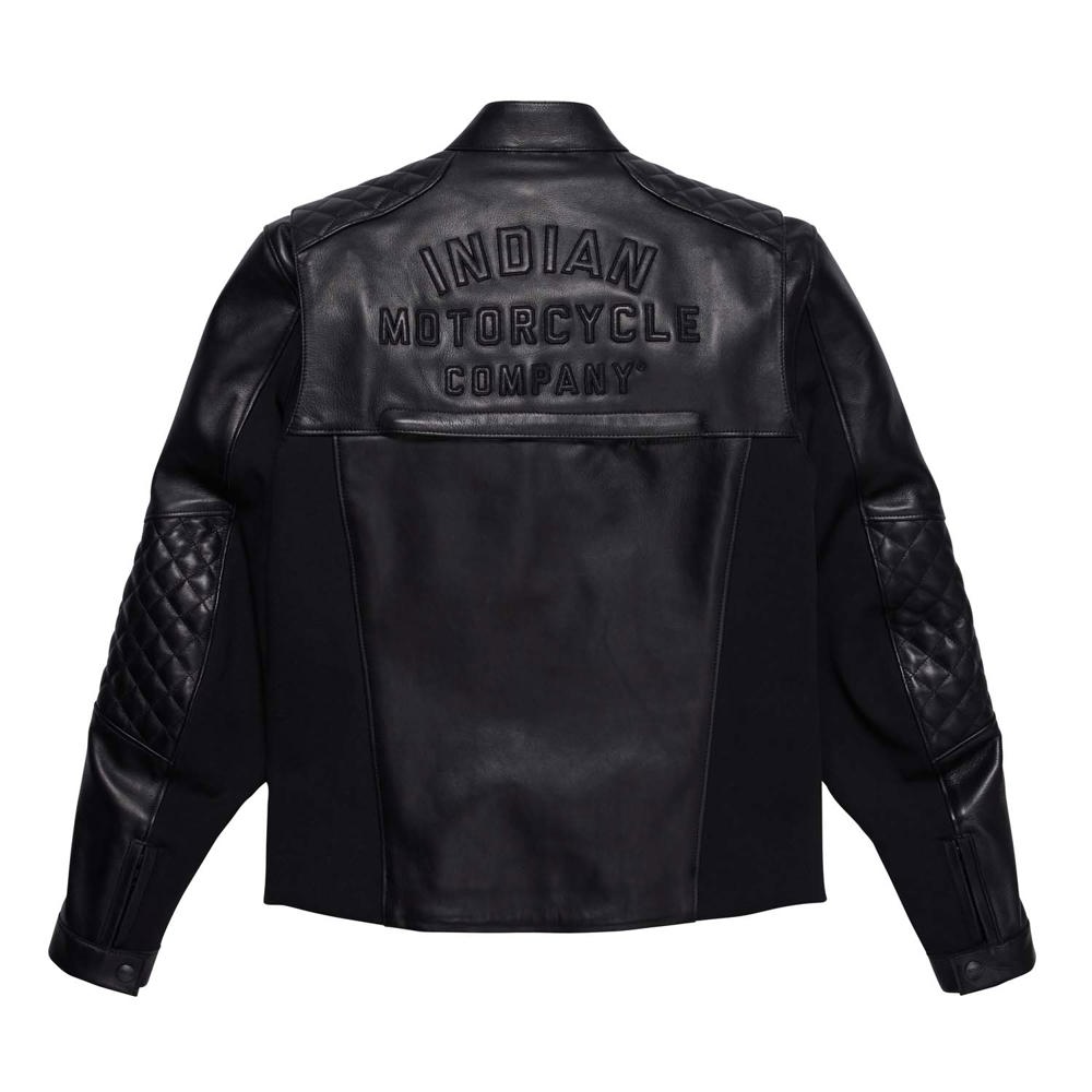Indian Motorcycle Men's Lambeth Leather Jacket (black) - Moore Speed Racing