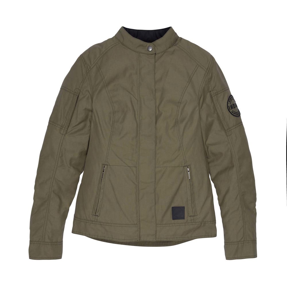 Indian Motorcycle women's Harrison waxed jacket - green - Moore Speed ...