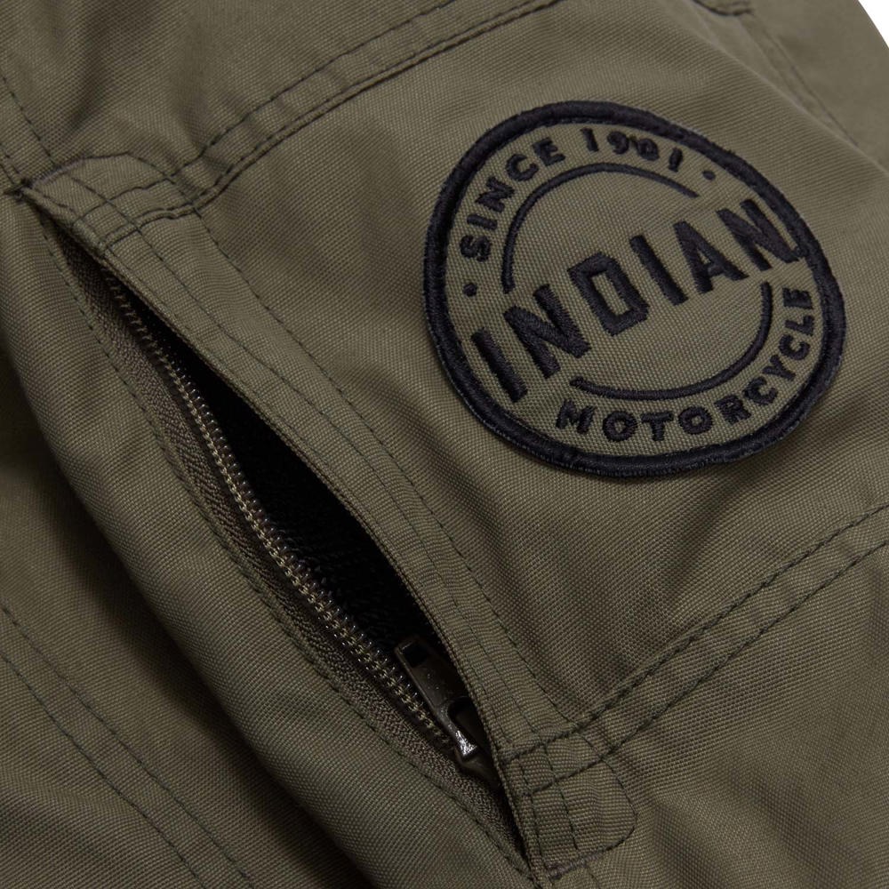 Indian Motorcycle women's Harrison waxed jacket - green - Moore Speed ...