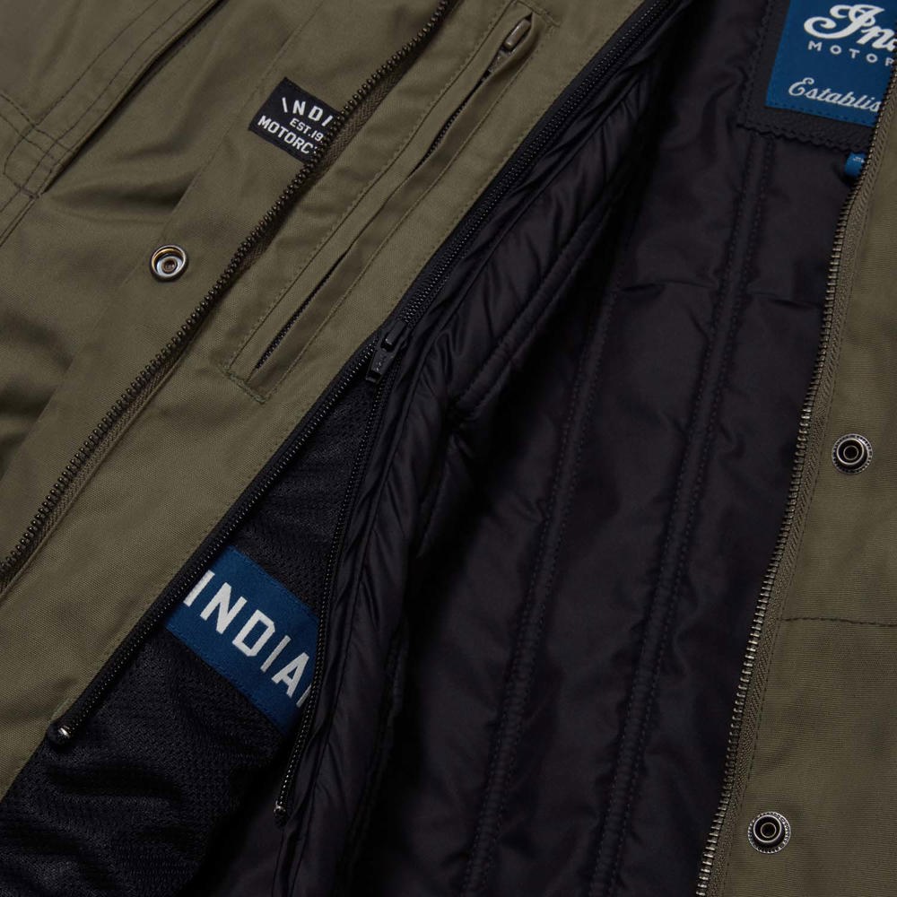 Indian Motorcycle Women's Harrison Waxed Jacket (green) - Moore Speed ...