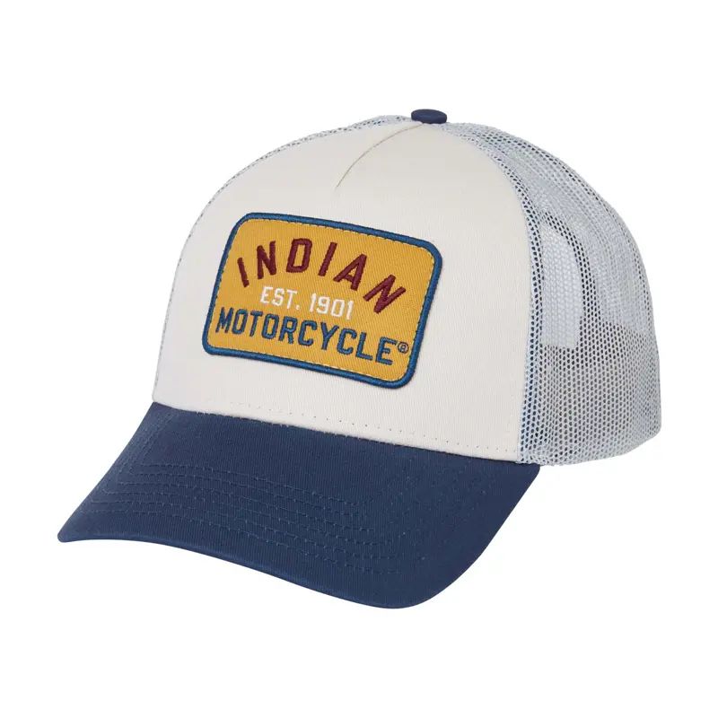 Indian Motorcycle Mustard Colorblock Trucker Cap - Moore Speed Racing