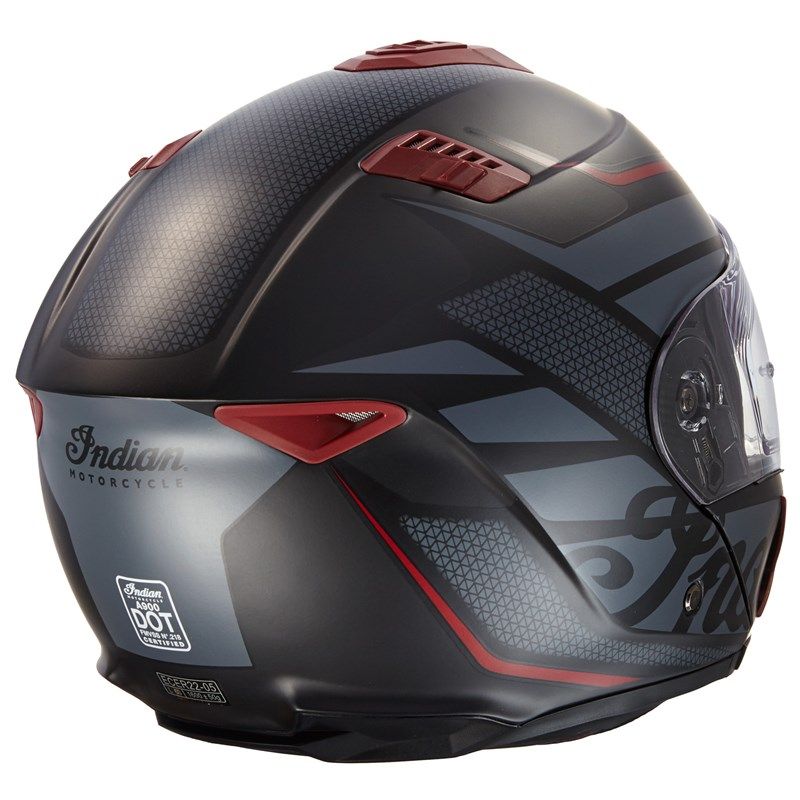 Indian Motorcycle Matte Modular V2 flip-up helmet - black - Moore Speed ...