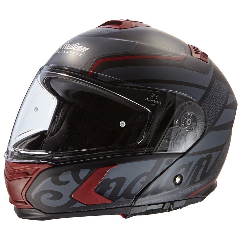 Indian Motorcycle Matte Modular V2 flip up helmet black