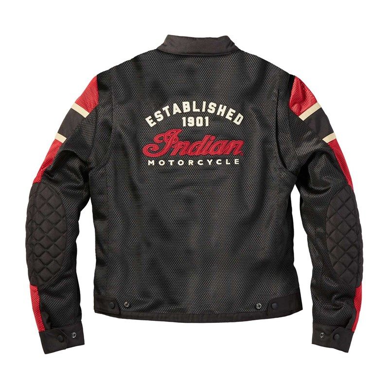 Indian Motorcycle Men's Arlington Mesh Jacket (black & red) - Moore ...