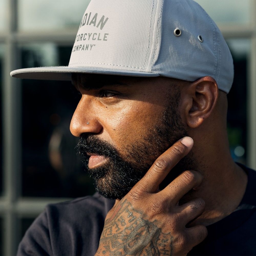 Indian Motorcycle ripstop cap - grey - Moore Speed Racing