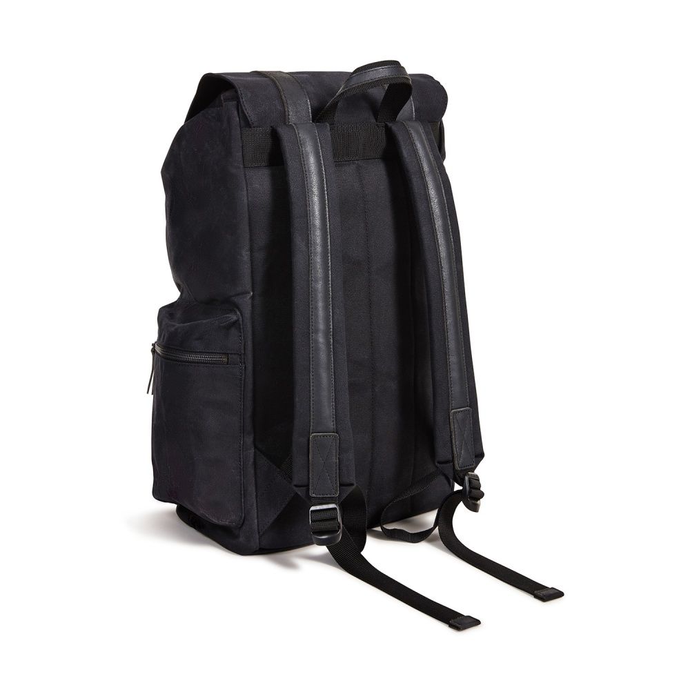 Indian Motorcycle Waxed canvas Backpack (black) - Moore Speed Racing