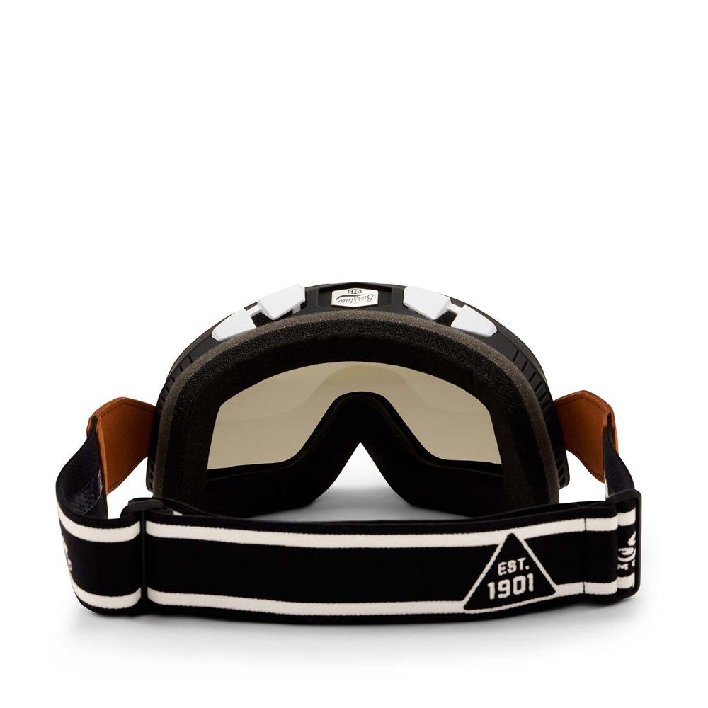 Indian Motorcycle logo goggles - black & white - Moore Speed Racing