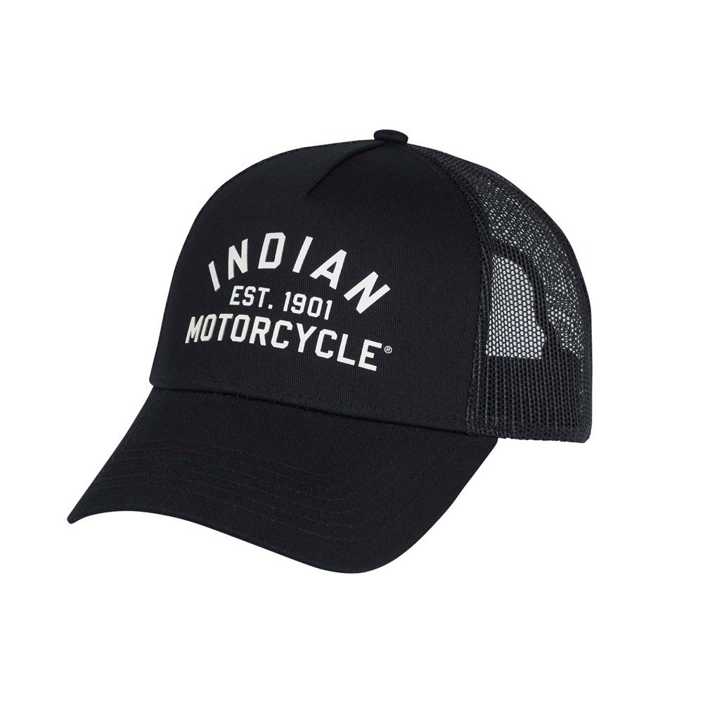 Indian Motorcycle Trucker Cap (black) - Moore Speed Racing