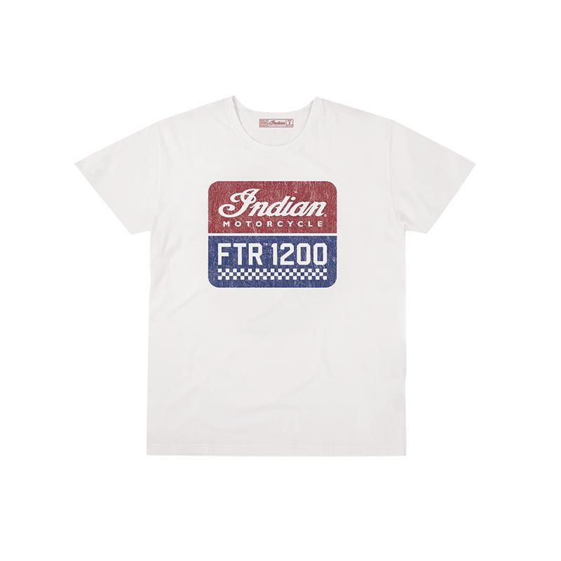 Indian Motorcycle men's FTR1200 logo t-shirt - white - Moore Speed Racing