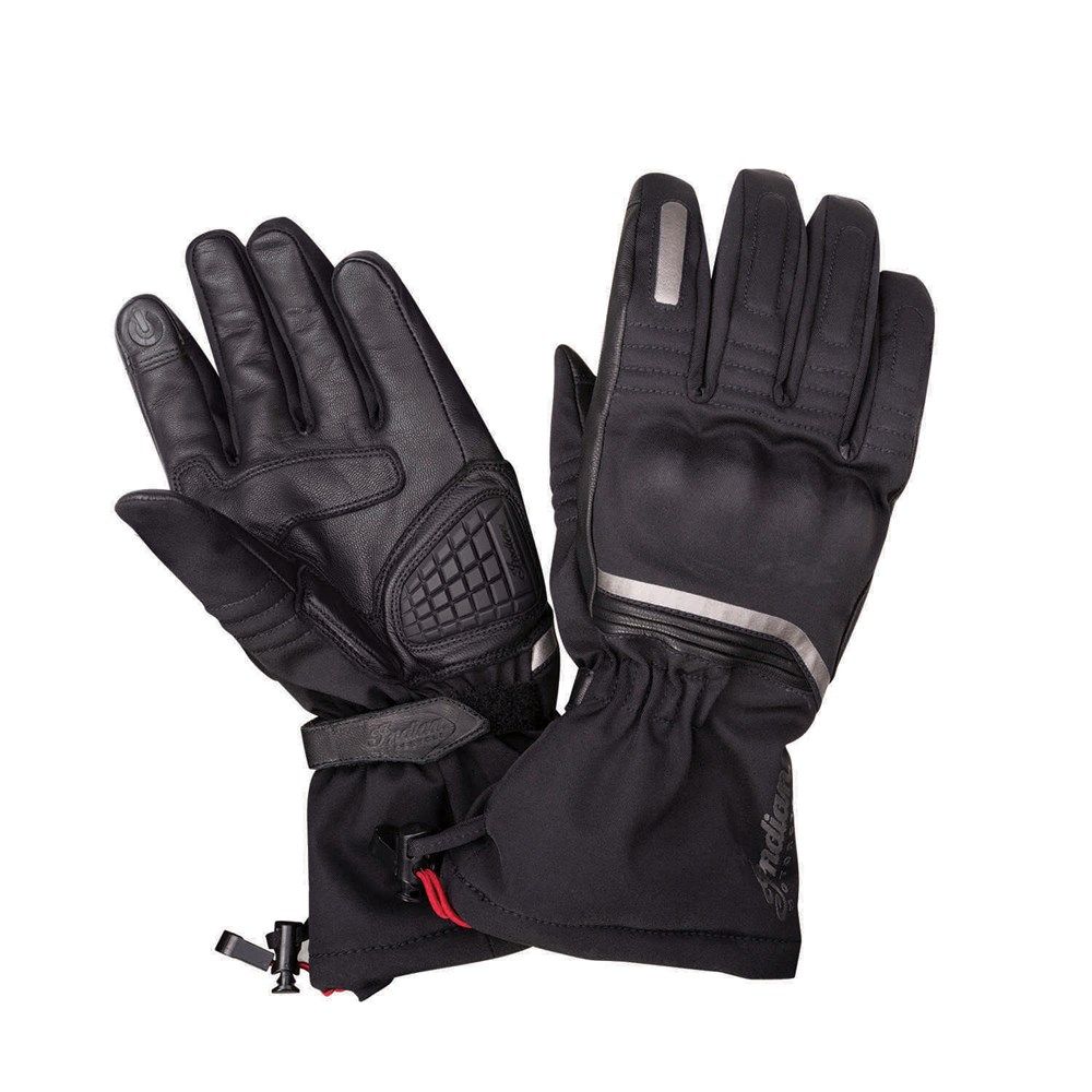 Indian Motorcycle winter riding gloves - black - Moore Speed Racing